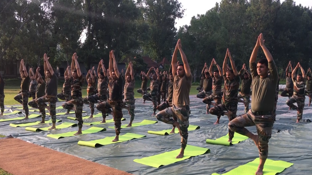 International Yoga Day: BSF, Army personnel take part in events held on ...